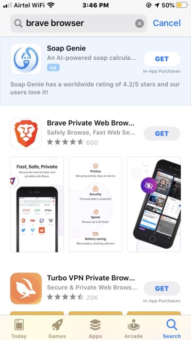 Set Up Brave Browser on iOS Devices – TibCERT Knowledge Base
