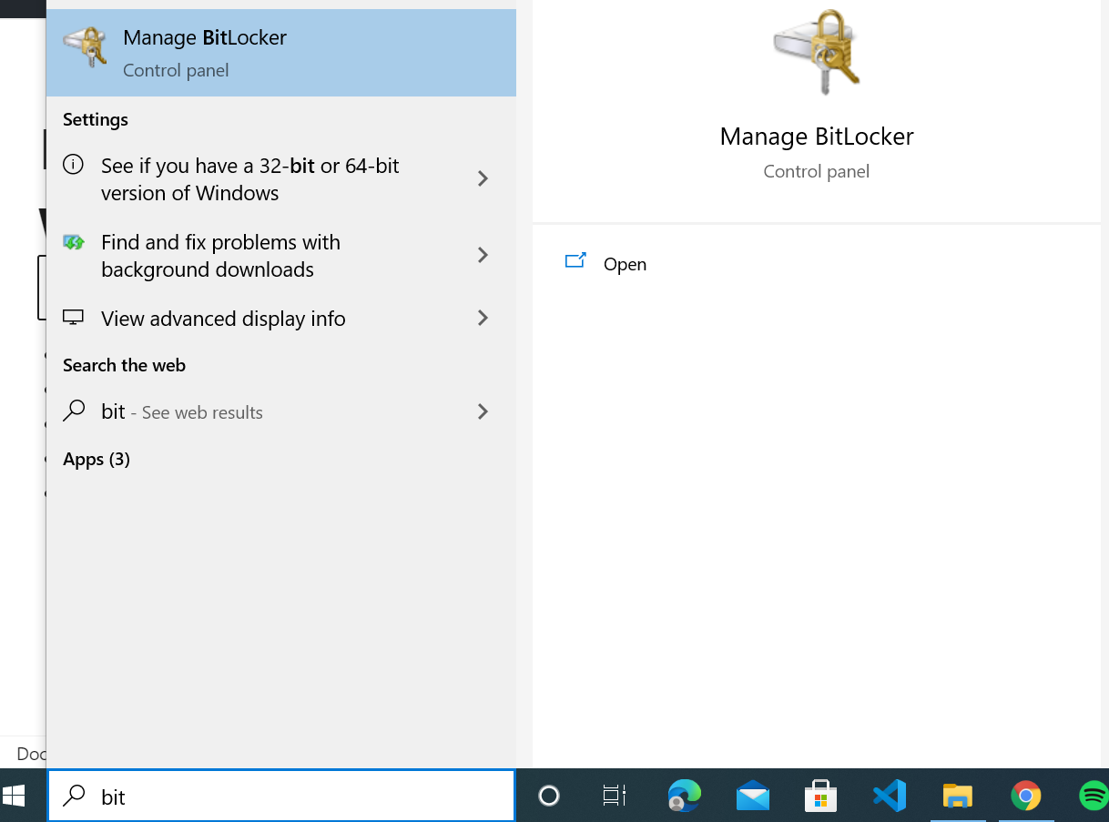 How to enable Full-Disk Encryption on Windows 10 – TibCERT Knowledge Base