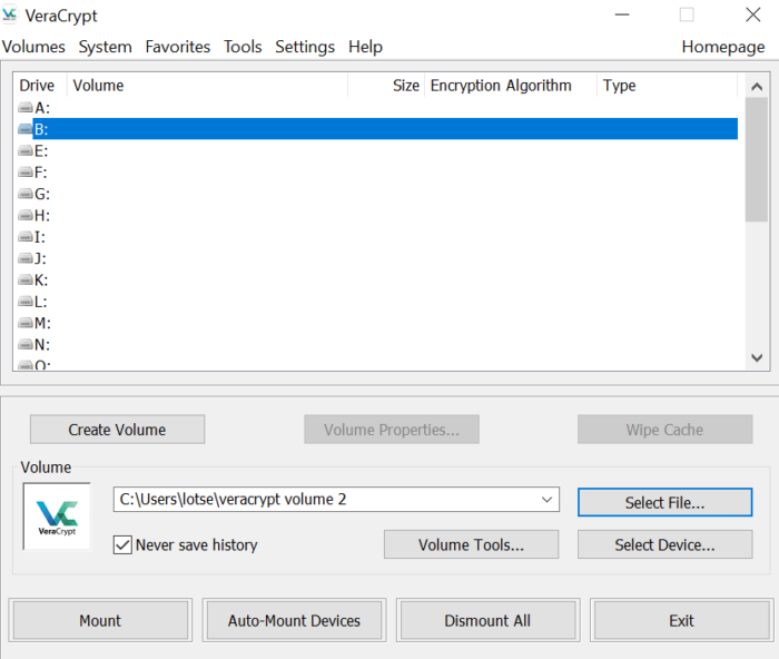 INSTALLATION AND SET UP OF VERACRYPT IN WINDOWS SYSTEM – TibCERT Knowledge Base