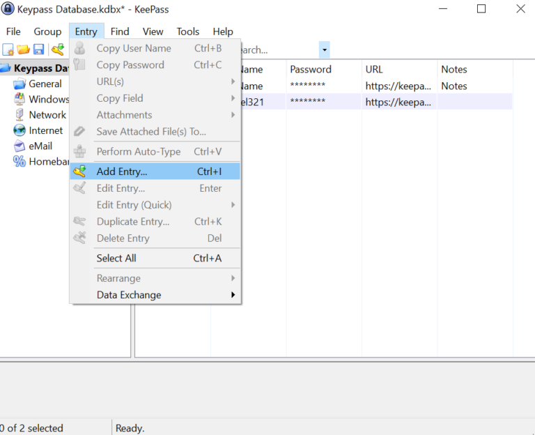INSTALLATION AND SET UP OF KEEPASS PASSWORD MANAGER FOR WINDOWS, MAC ...