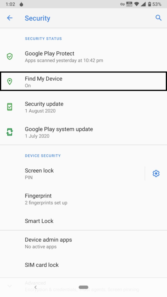 Security Check-up for Android – TibCERT Knowledge Base