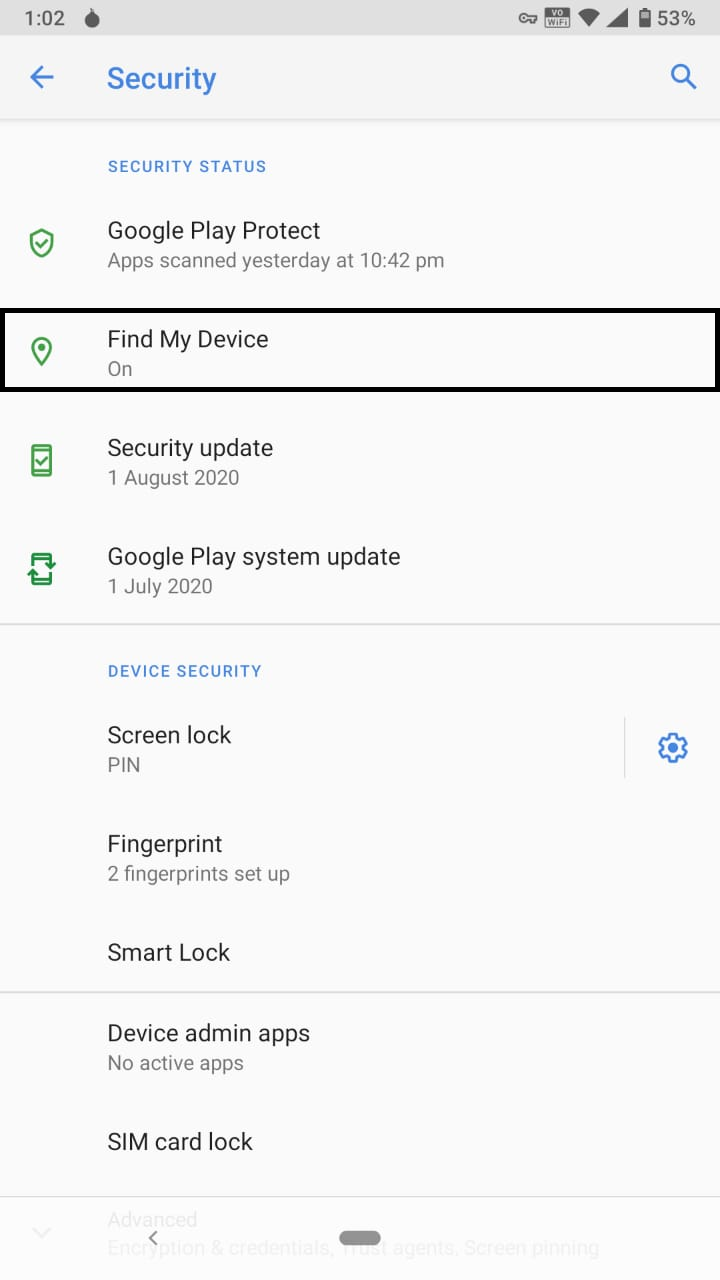 Security Check-up for Android – TibCERT Knowledge Base