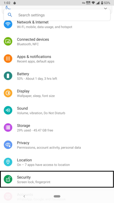 Security Check-up for Android – TibCERT Knowledge Base