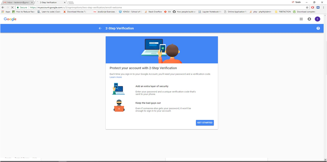Set up 2-step verification for Gmail on computer – TibCERT Knowledge Base