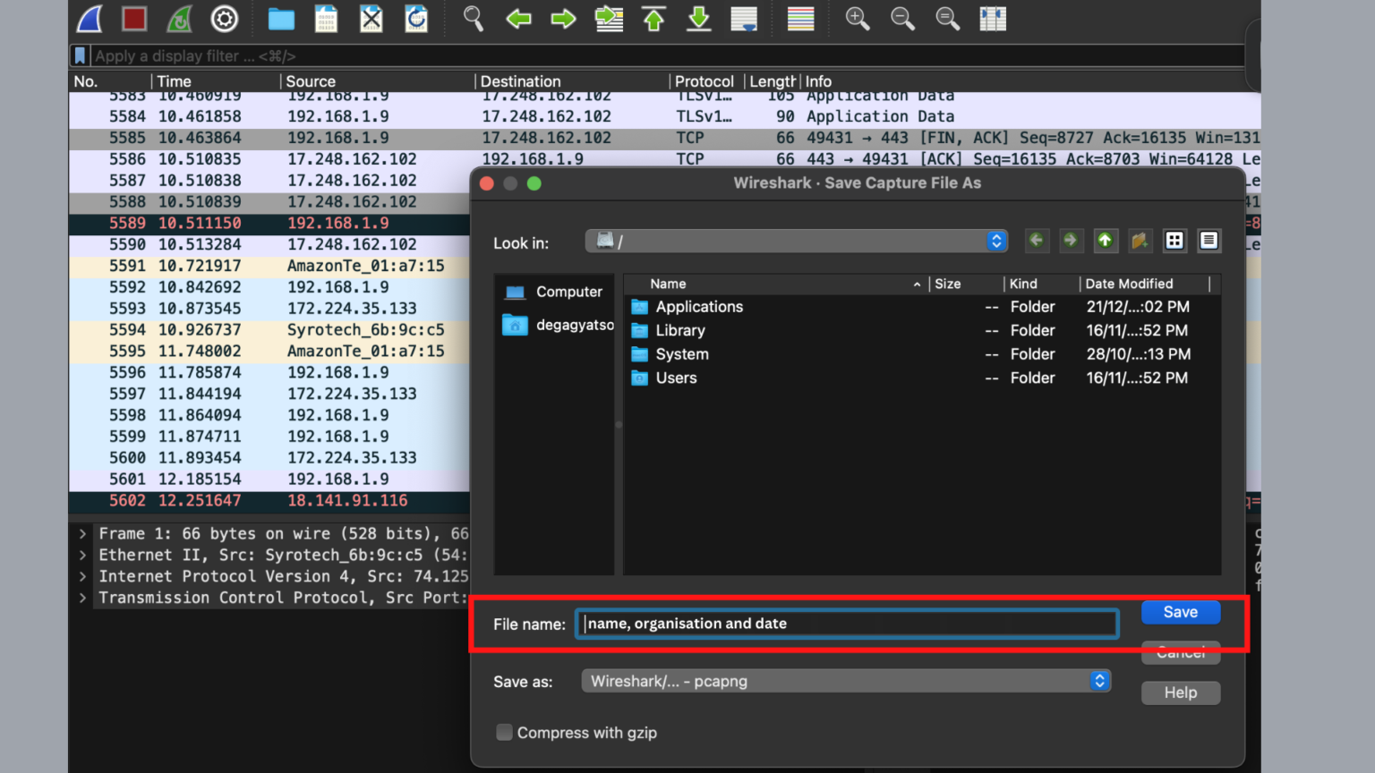 How to Install and Set up Wireshark in MacOS and Capture packets using ...